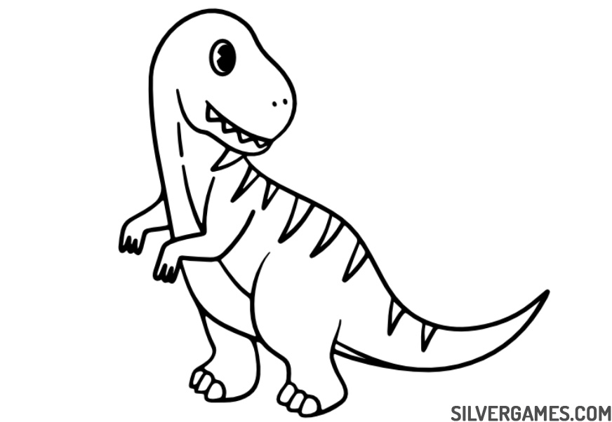 Dinosaur Coloring Pages Play Online On SilverGames 
