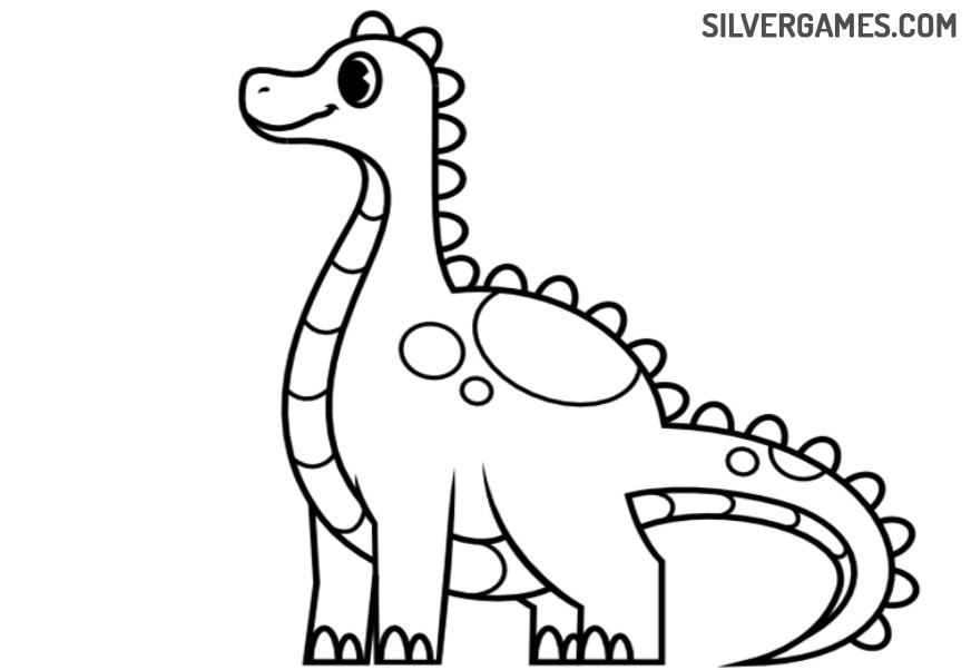 Dinosaur Coloring Pages Play Online On SilverGames 