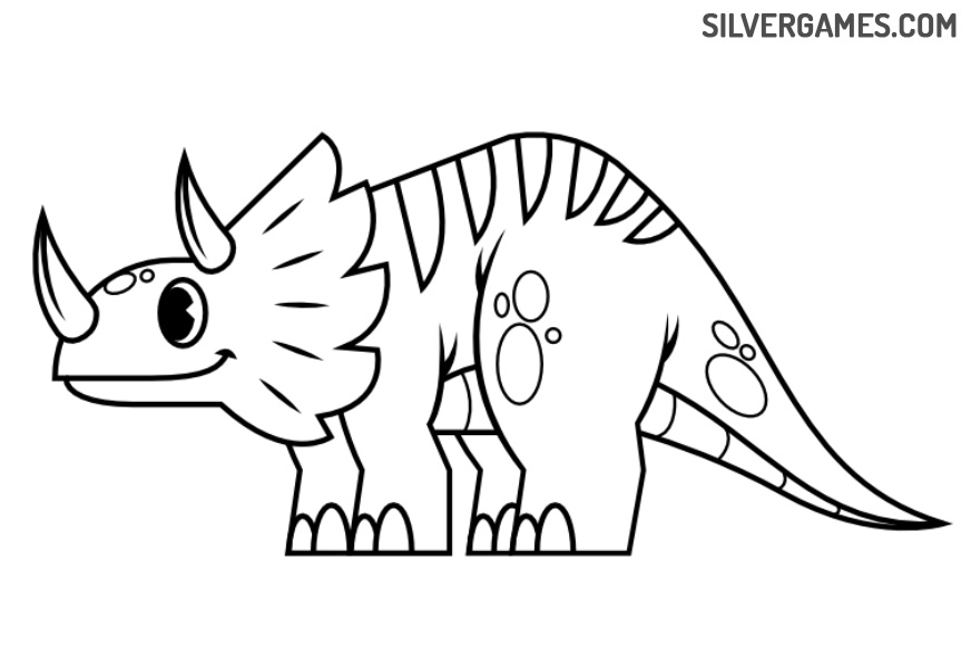 Dinosaur Coloring Pages Play Online On SilverGames 