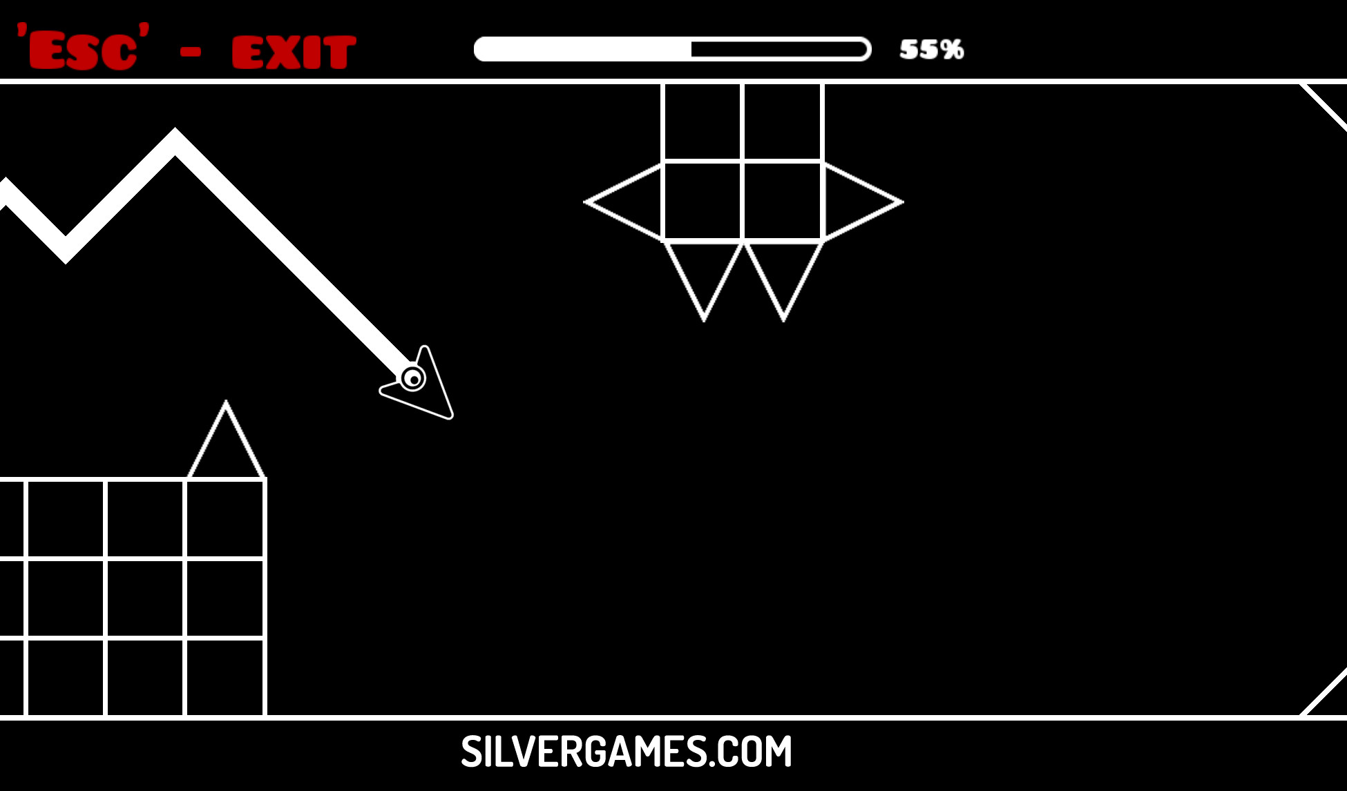 Geometry Arrow Play Online On SilverGames Geometry Arrow Play Online On SilverGames
