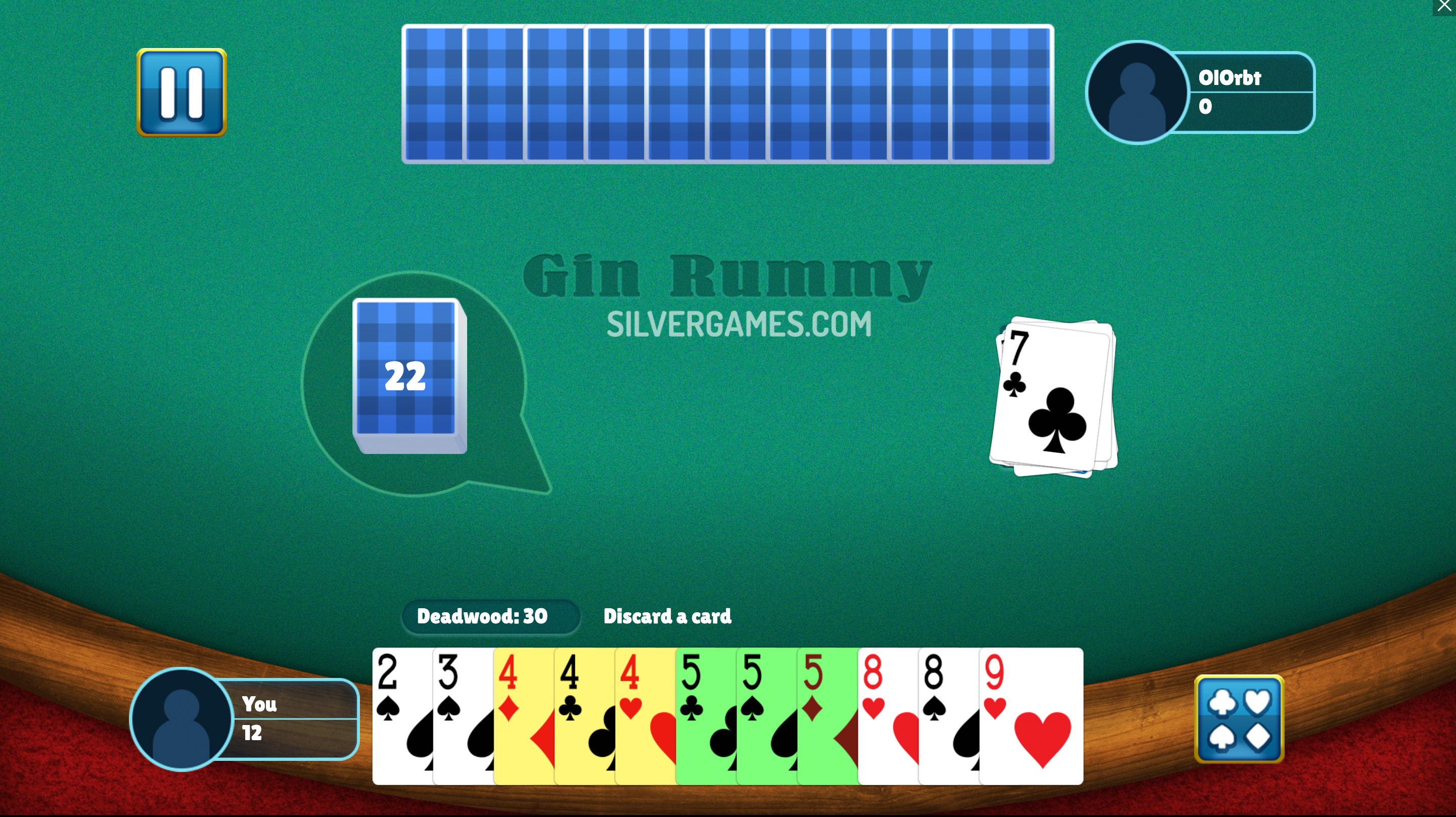 Gin Rummy Play Online On SilverGames 